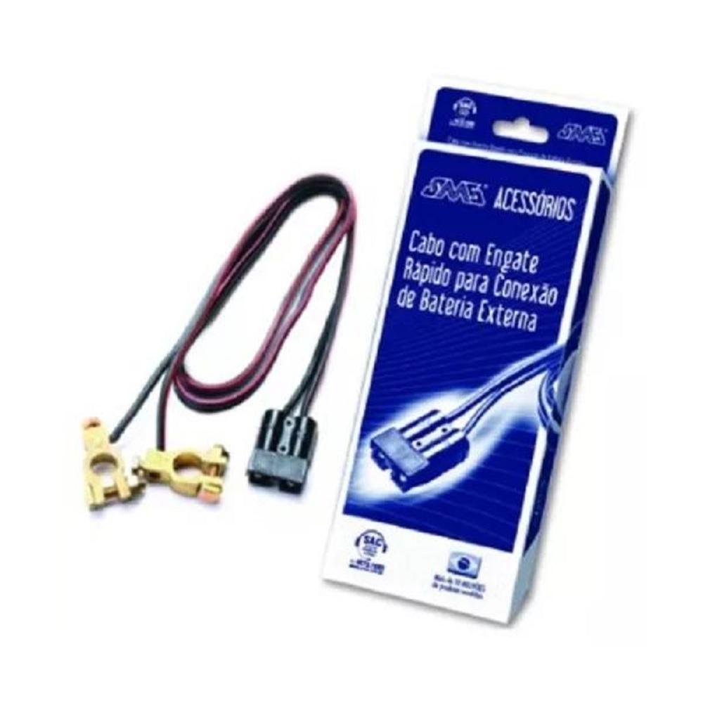 Cabo para Conexão de Bateria Externa, Preto, 62404 , SMS