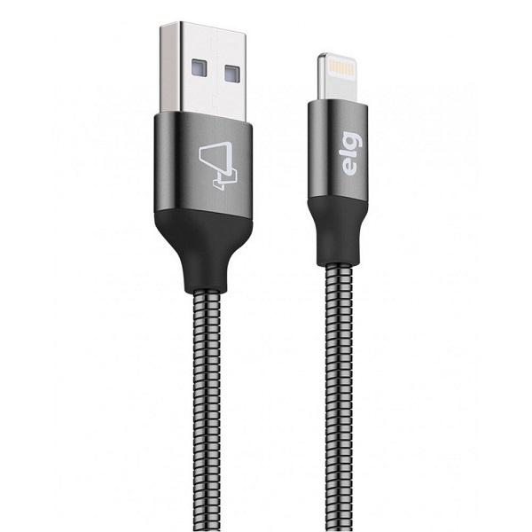 Cabo USB Lightning, 1m, Inox Prata, Blindado, INX810SL, ELG