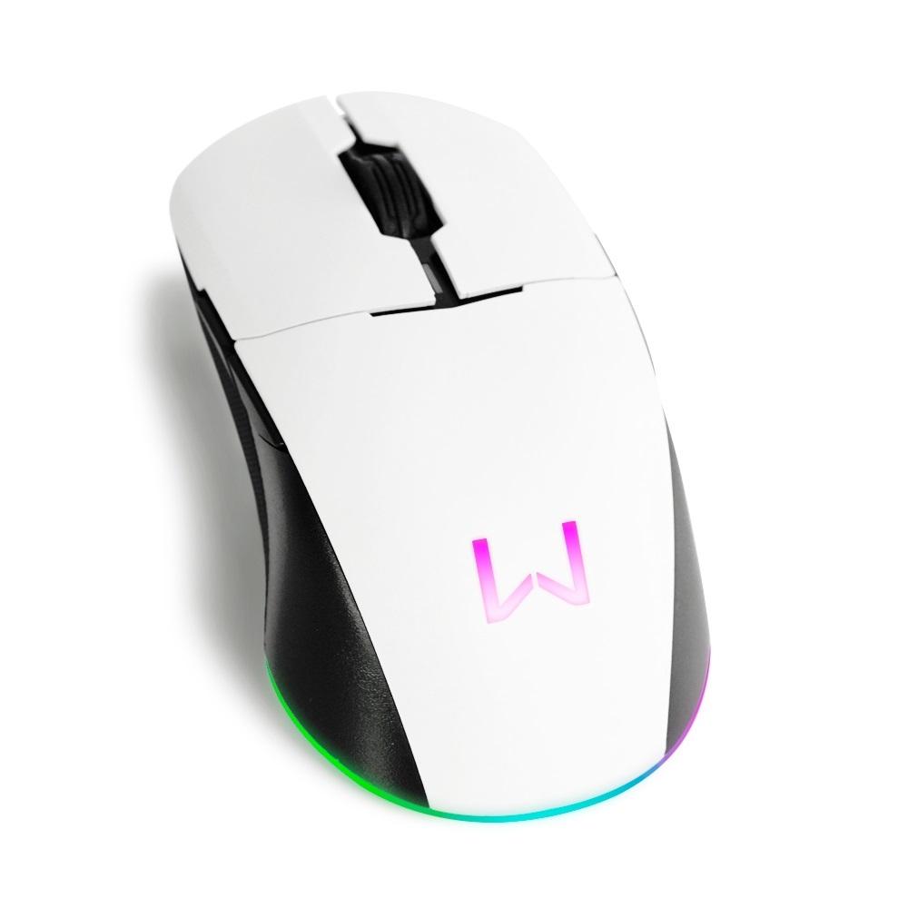 Mouse Gamer sem fio Warrior Dash Pixart 3335 Wireless, Branco, MO397 ...