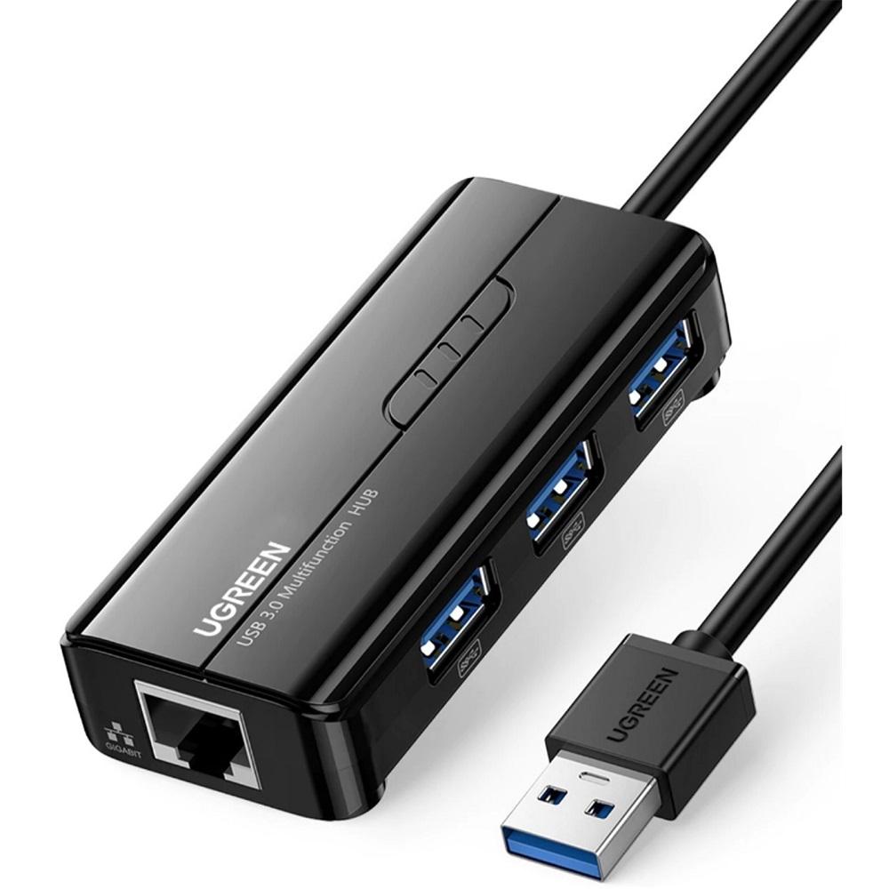 Hub USB para RJ45 Gigabit + USB 3.0 UG-20265, UGREEN