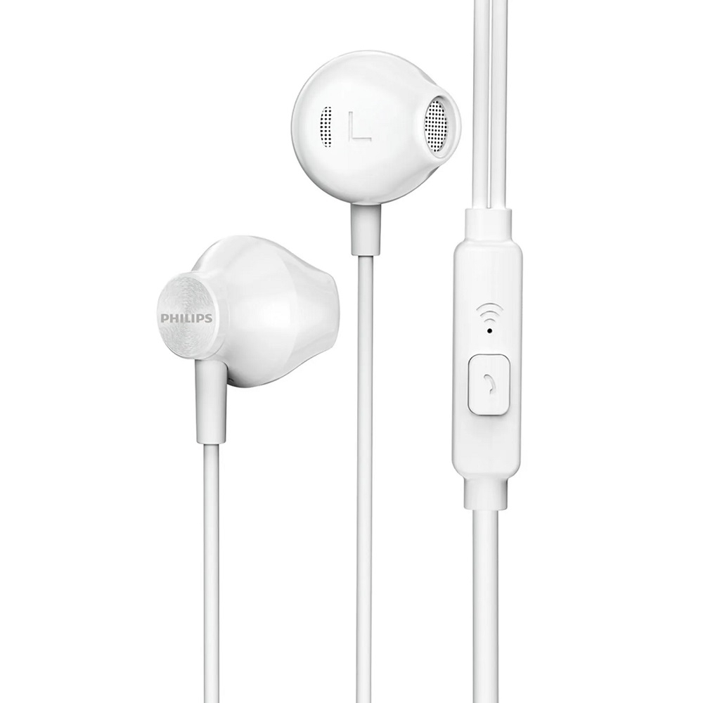 Fone Intra TAUE101WT/00, Branco, com Microfone, PHILIPS