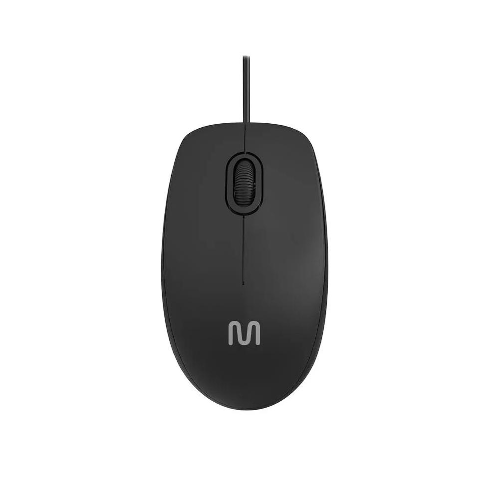 Mouse USB Slim MF400, Dpi1200, Click silencioso, Preto, MO386 , MULTI