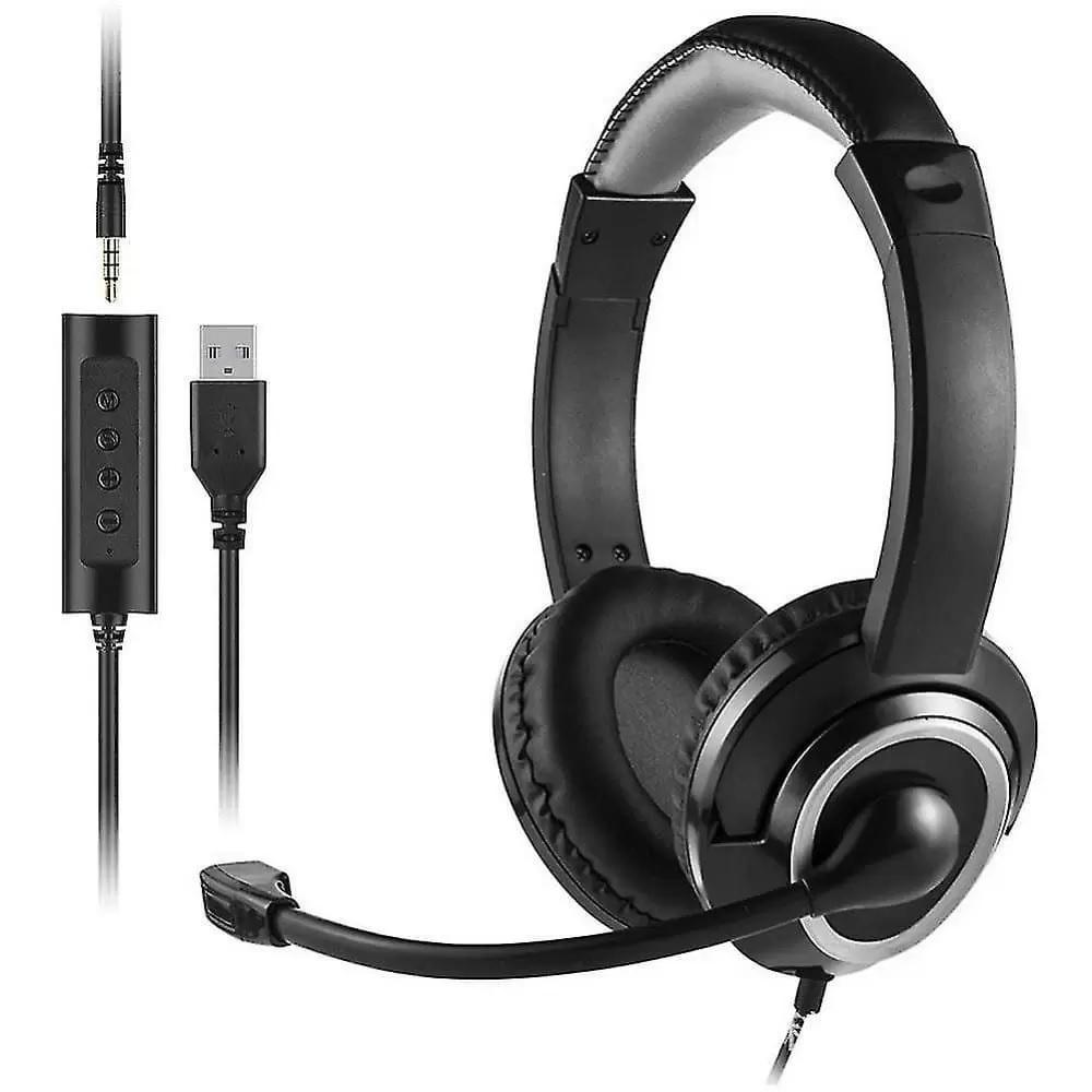 Fone Headset com Microfone HF600, Cancelamento de ruído, P3 e USB ...