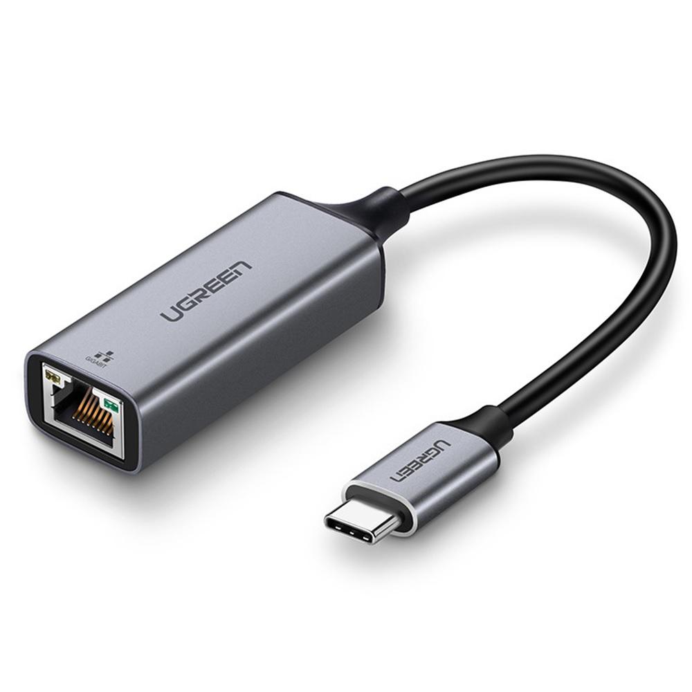 Conversor USB-C para RJ45 UG-50737, 10/100/1000mbps, Cinza, UGREEN