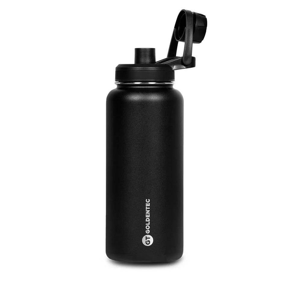 Garrafa Térmica GT Colors Inox 1000ml Preto, 60045, GOLDENTEC